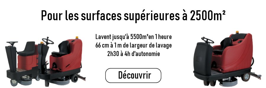 Autolaveuses professionnelles autotractée et autoportée